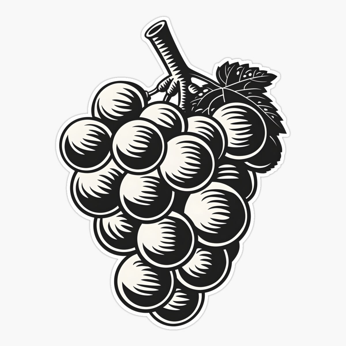 Maneki Monochrome Harvest: The Grape Cluster Er, Phone Decal Water ...