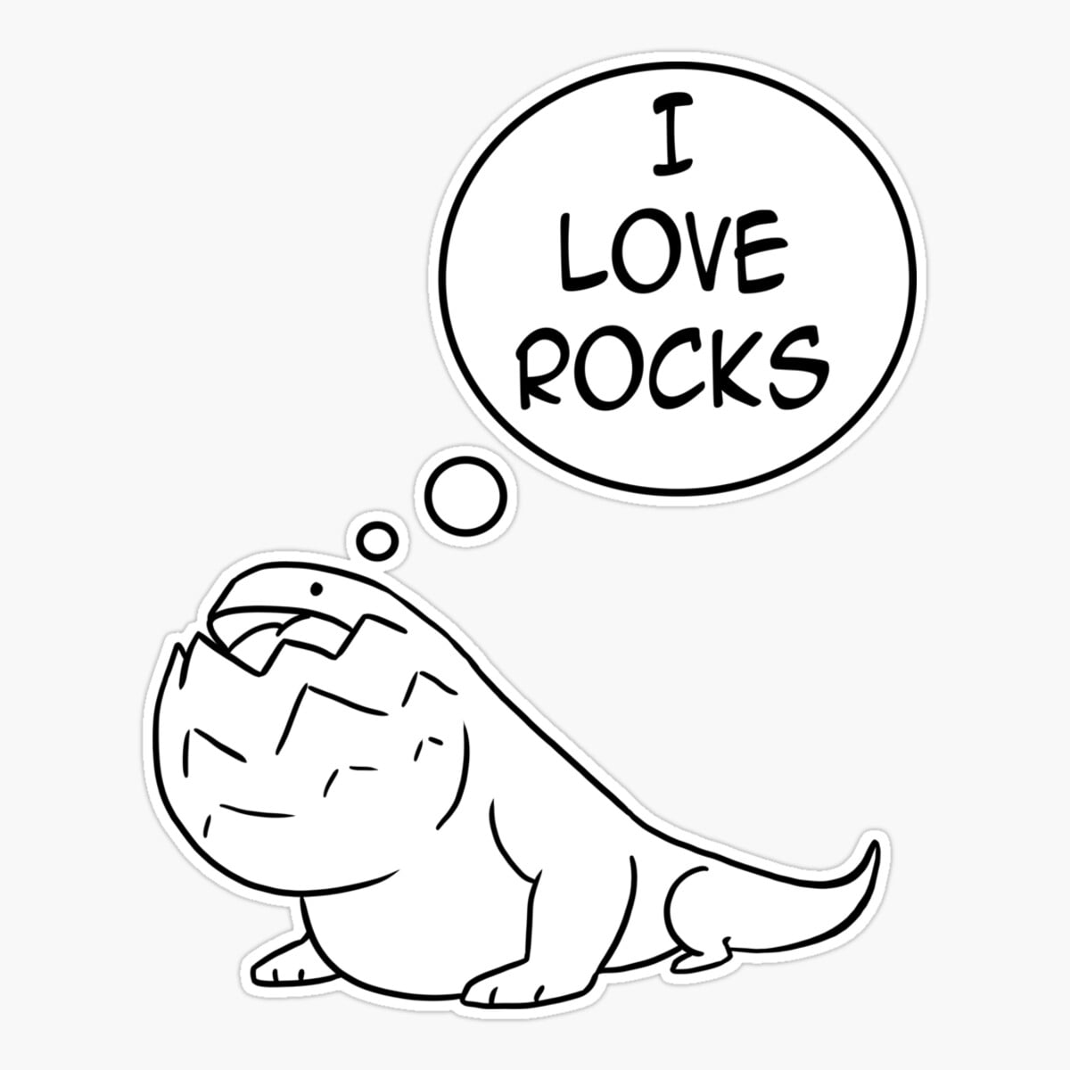 Maneki Monster Hunter World Dodogama - I Love Rocks Er, Phone Decal ...