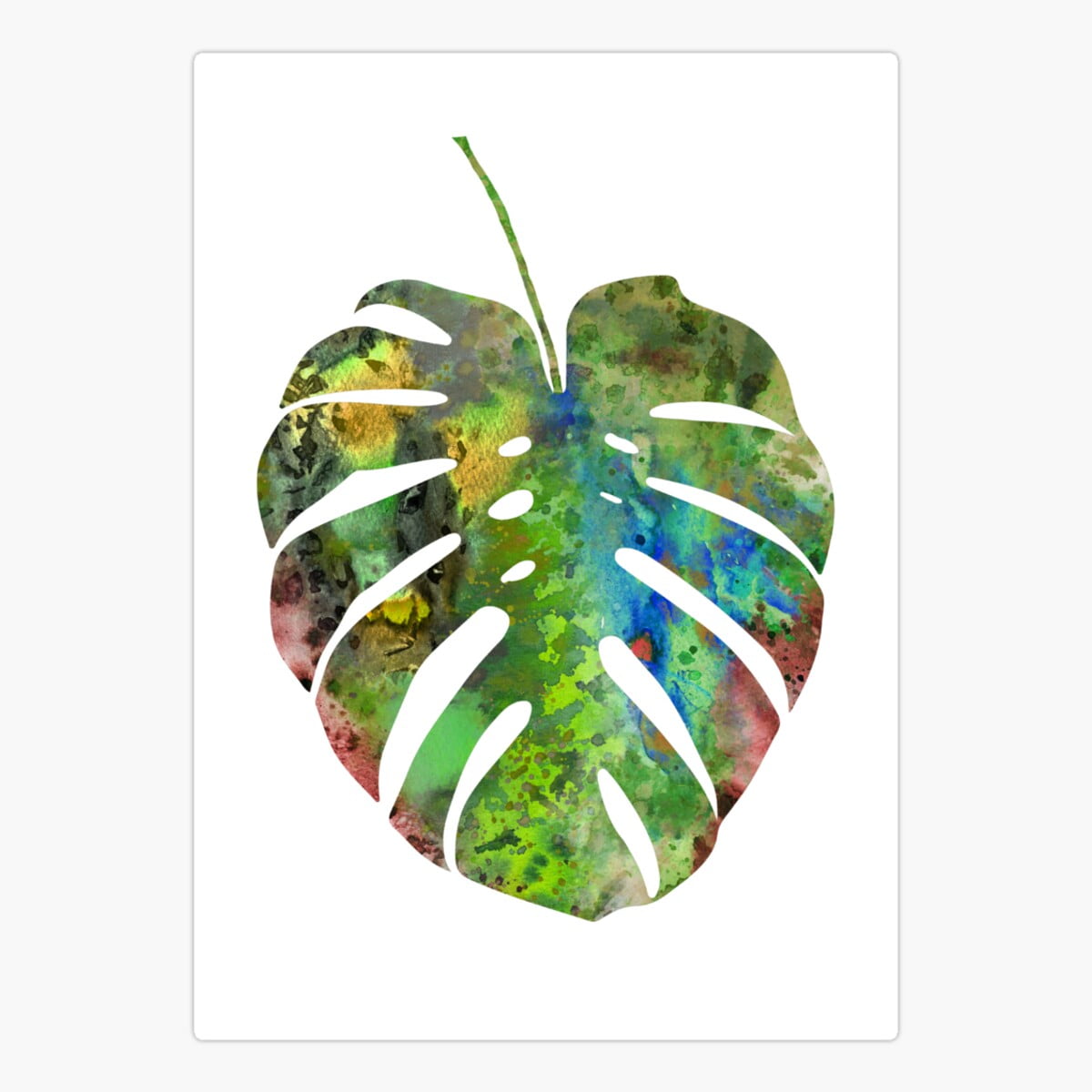 Maneki Monstera Print, Monstera Lea,, Watercolor Monstera, Monstera ...