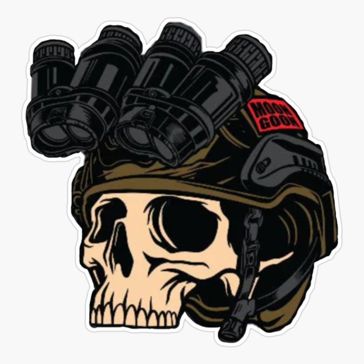 Maneki Moon Goon Skull Er, Phone Decal Water Bottle Stickers Car Decals ...