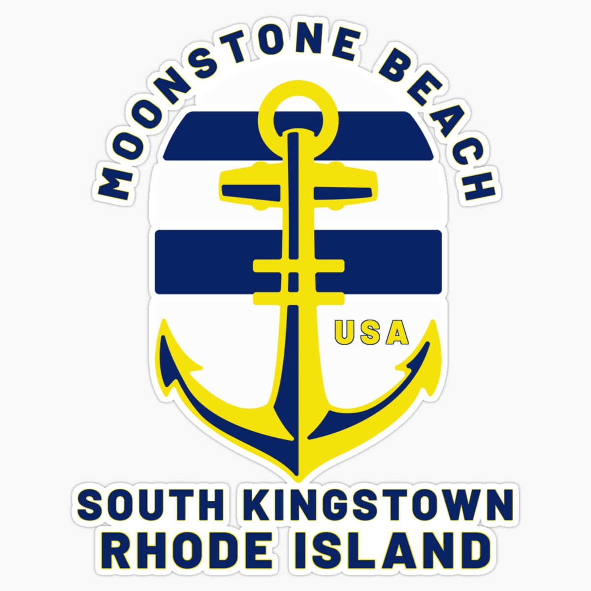 Maneki Moonstone Beach, South Kingstown, Rhode Island Er, Phone Decal ...