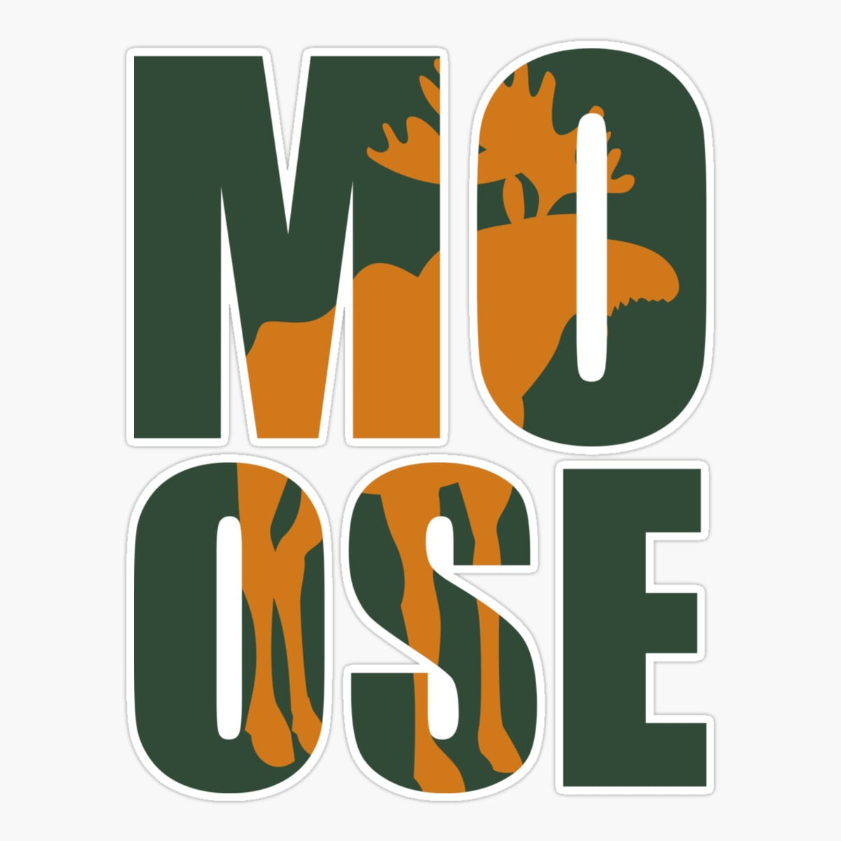 Maneki Moose Lover Git, Hiking Present Er, Phone Decal Water Bottle ...