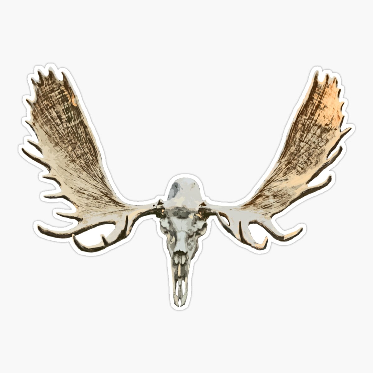 Maneki Moose Skull Er, Phone Decal Water Bottle Stickers Car Decals ...