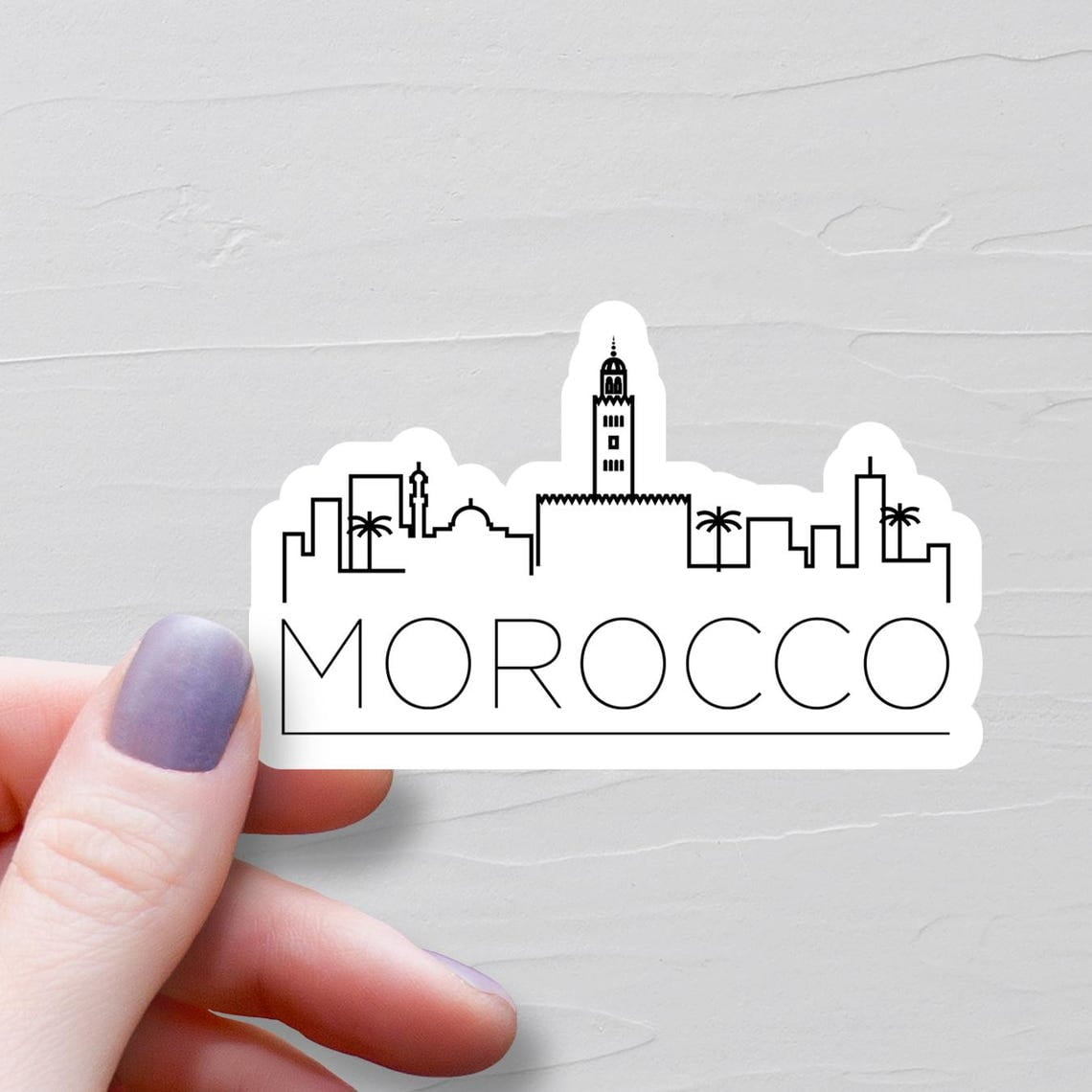 Maneki Morocco Er, Vinyl Travel Ers, Landmarks Skyline, Moroccan Decal ...
