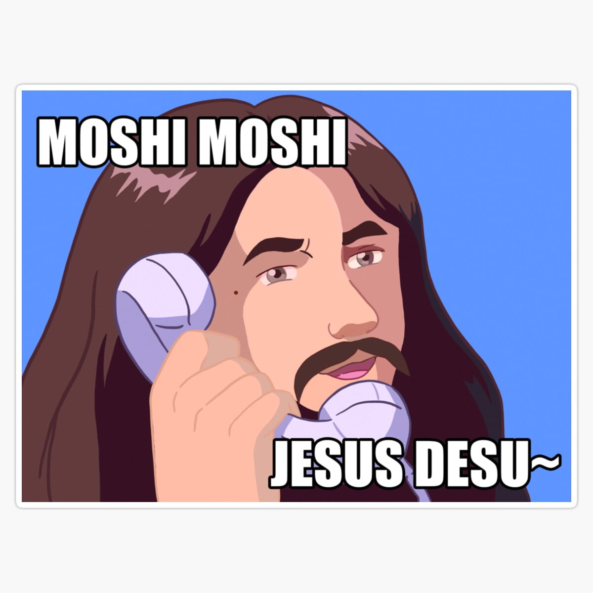 Maneki Moshi Moshi Desu- Er, Phone Decal Water Bottle Stickers Car ...