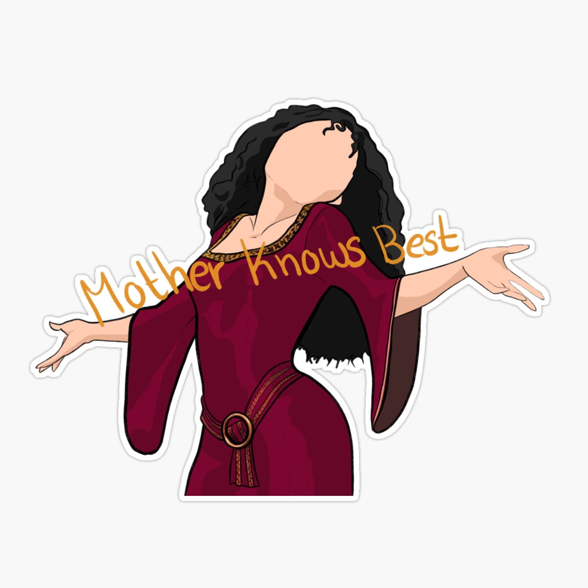 Maneki Mother Gothel - Mother Knows Best Er, Phone Decal Water Bottle ...