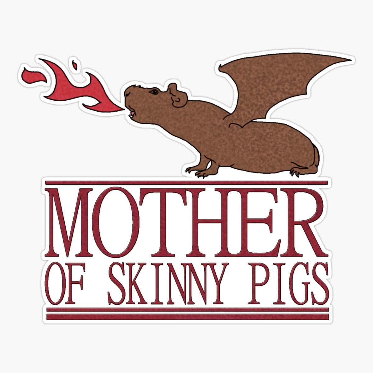 Maneki Mother Of Skinny Pigs Er, Phone Decal Water Bottle Stickers Car ...