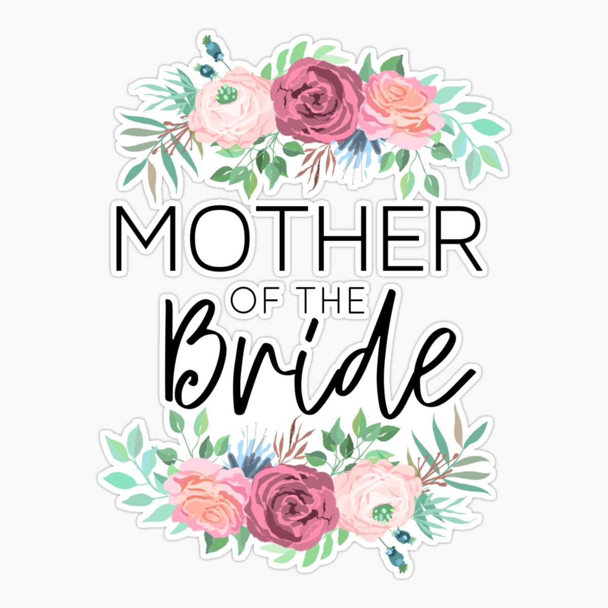 Maneki Mother Of The Bride Wedding Floral Arrangement Er, Phone Decal ...