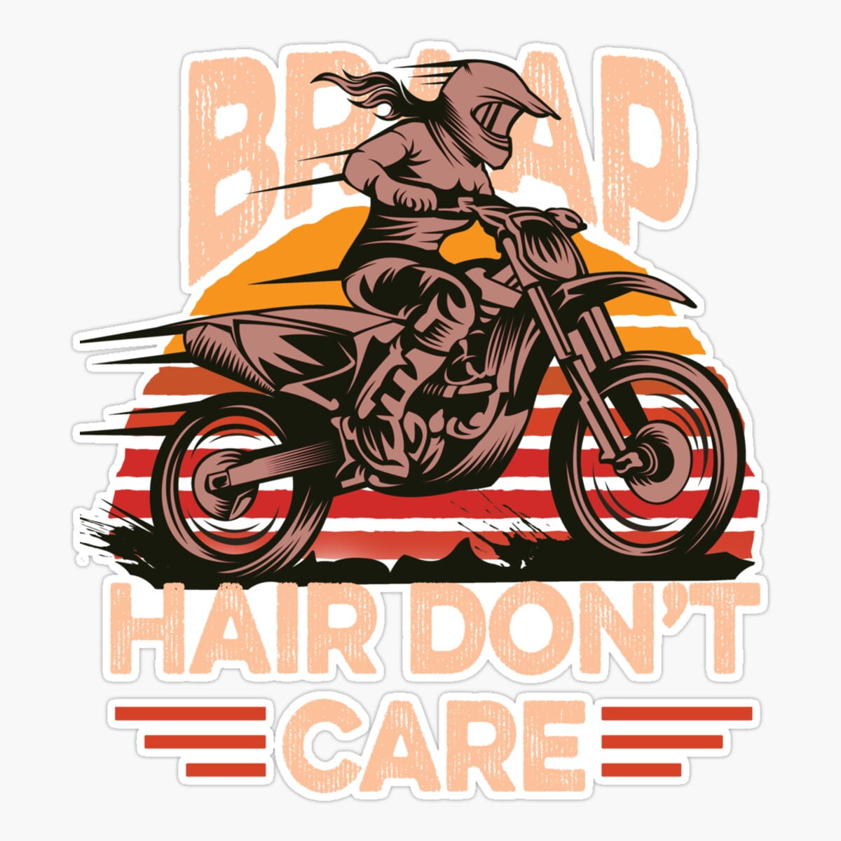 Maneki Motocross Dirt Bike Cartoon For Girls Er, Phone Decal Water ...