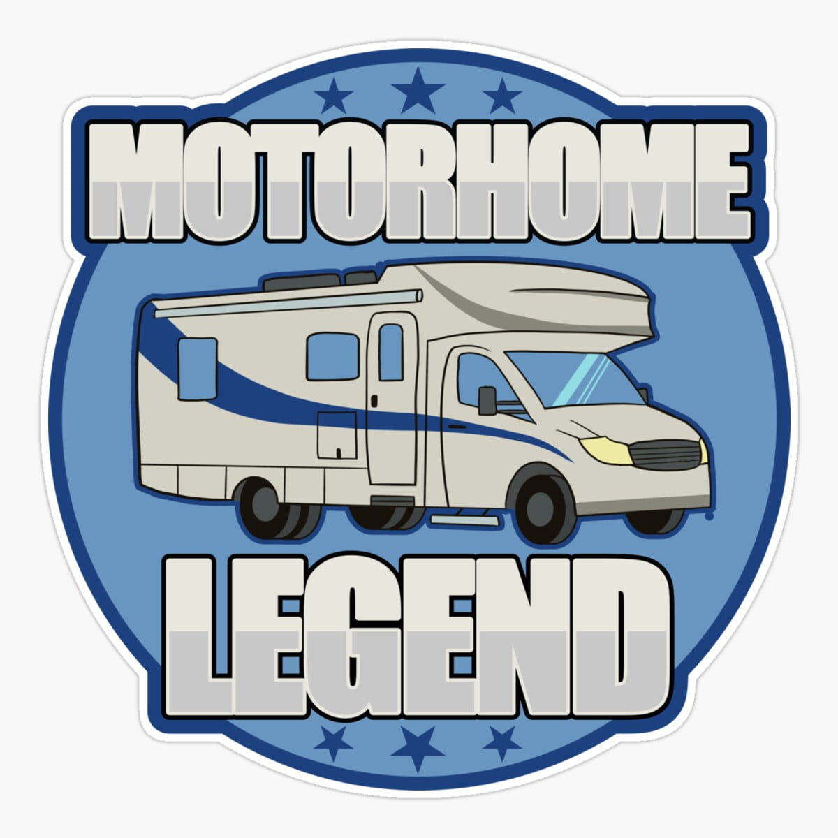 Maneki Motorhome Legend Rv Retirement Gift Er, Phone Decal Water Bottle ...