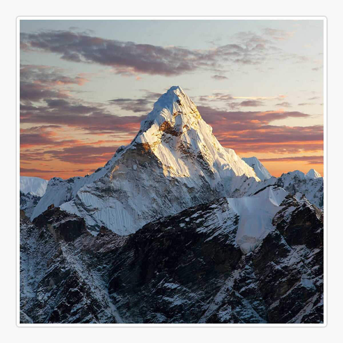 Maneki Mount Everest Sticker, Phone Decal Water Bottle Stickers Car ...