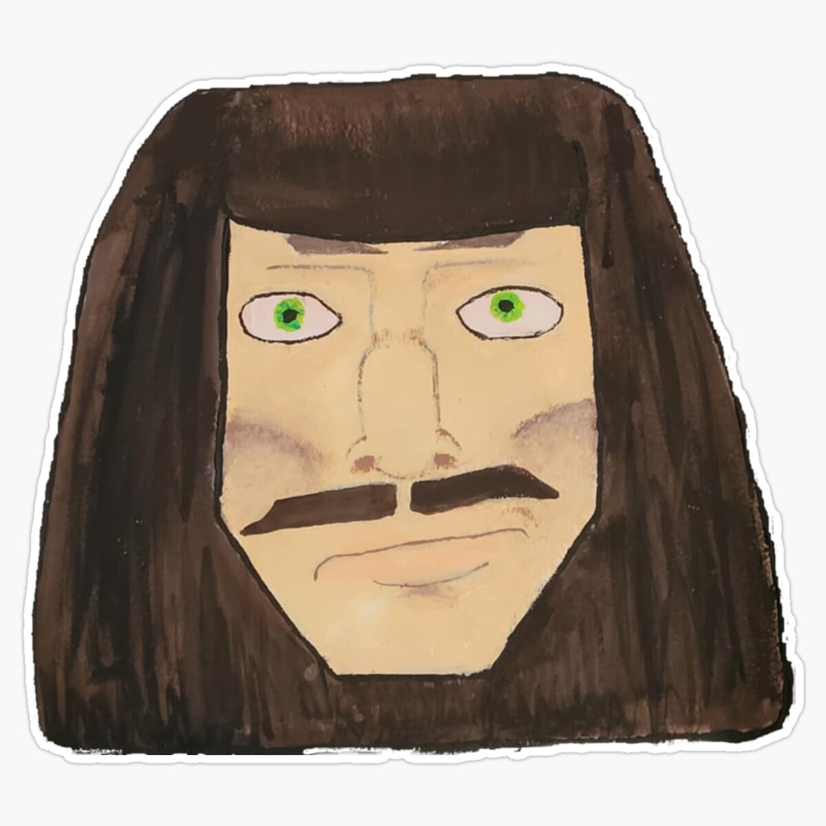 Maneki Murderface Fanart Gouache Painting Er Er, Phone Decal Water ...