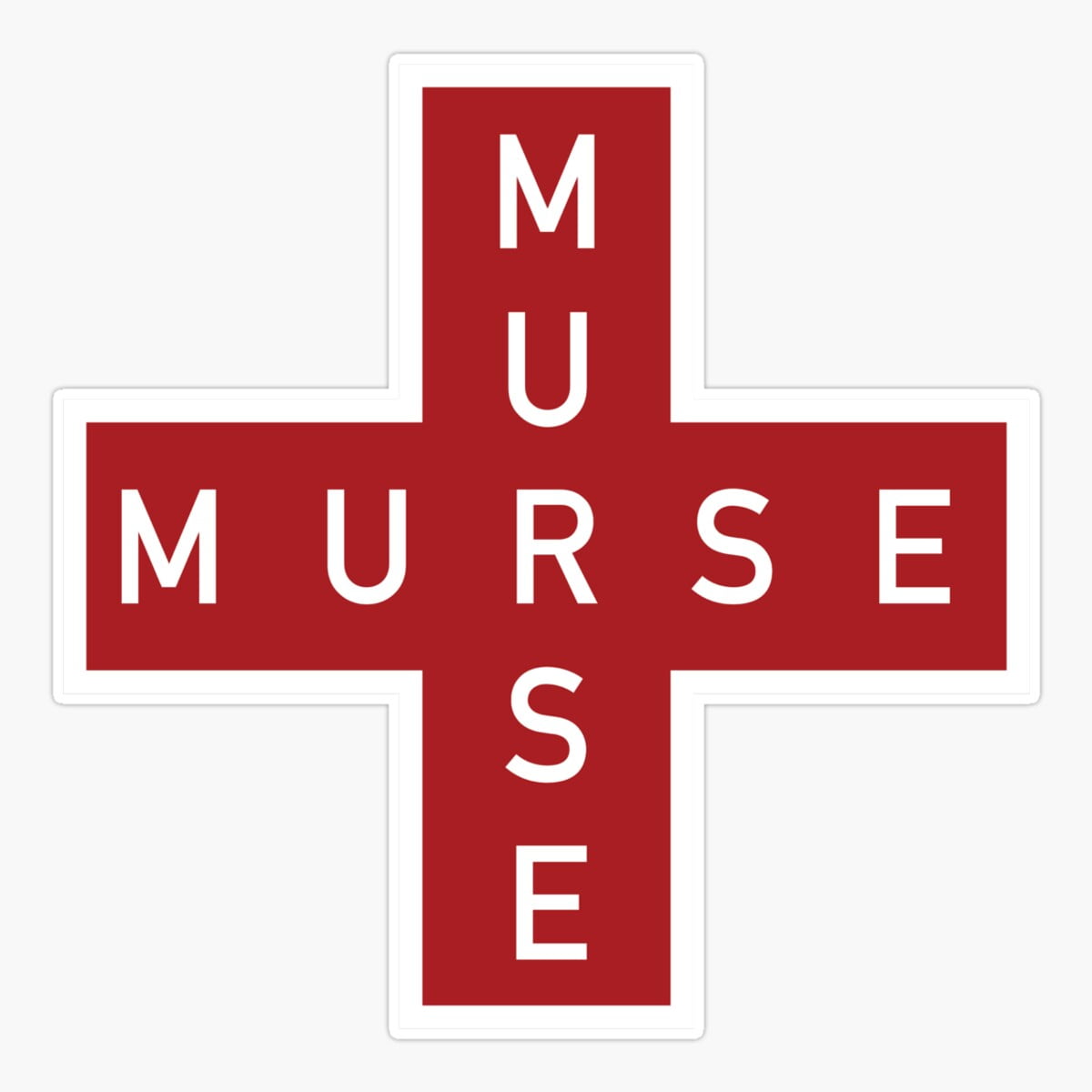 Maneki Murse Male Nurse Red Cross Er, Phone Decal Water Bottle Stickers ...