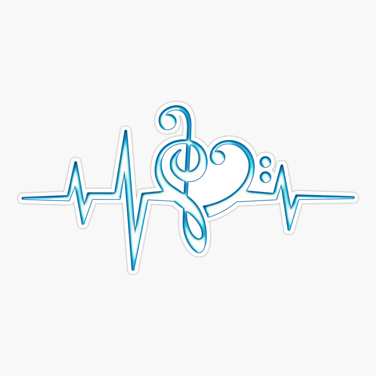 Maneki Music Heart Pulse, Love, Music, B Clef, Treble Clef, Clic, Dance ...