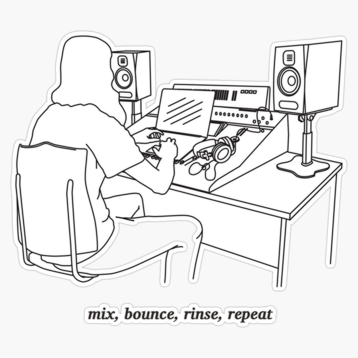 Maneki Music Producer (Mix, Bounce, Rinse, Repeat) Er, Phone Decal ...