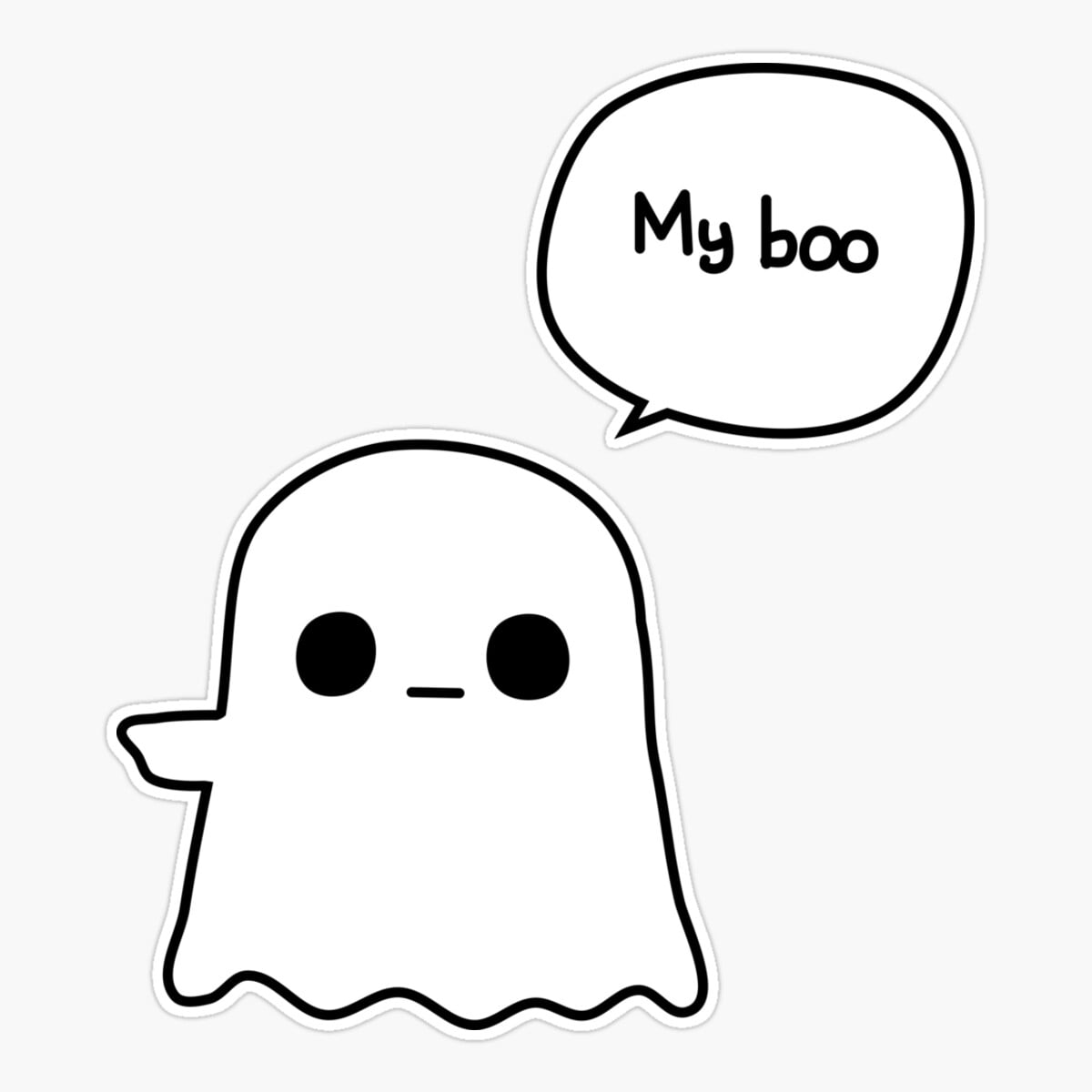 Maneki My Boo - Left Er, Phone Decal Water Bottle Stickers Car Decals ...