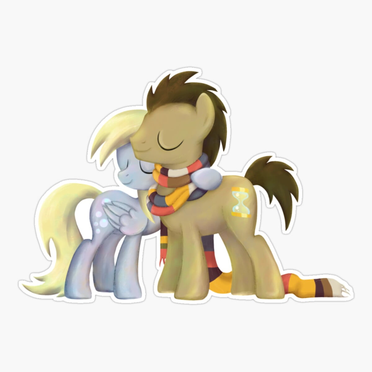 Maneki My Little Pony - Mlp - Derpy And The Doctor Er, Phone Decal ...