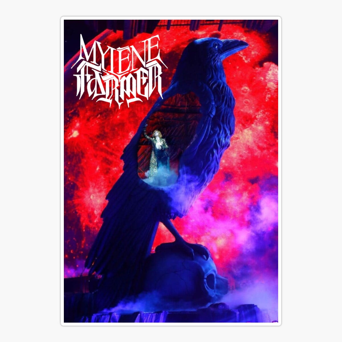 Maneki Mylene Farmer Nevermore Er, Phone Decal Water Bottle Stickers ...