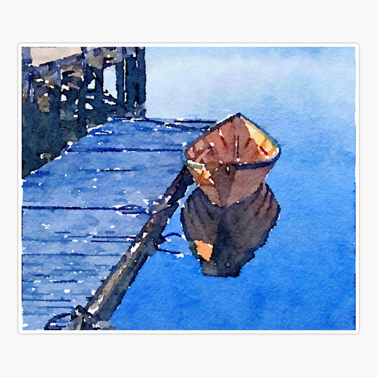 Maneki Mystic Seaport Dory At The Dock Er, Phone Decal Water Bottle ...