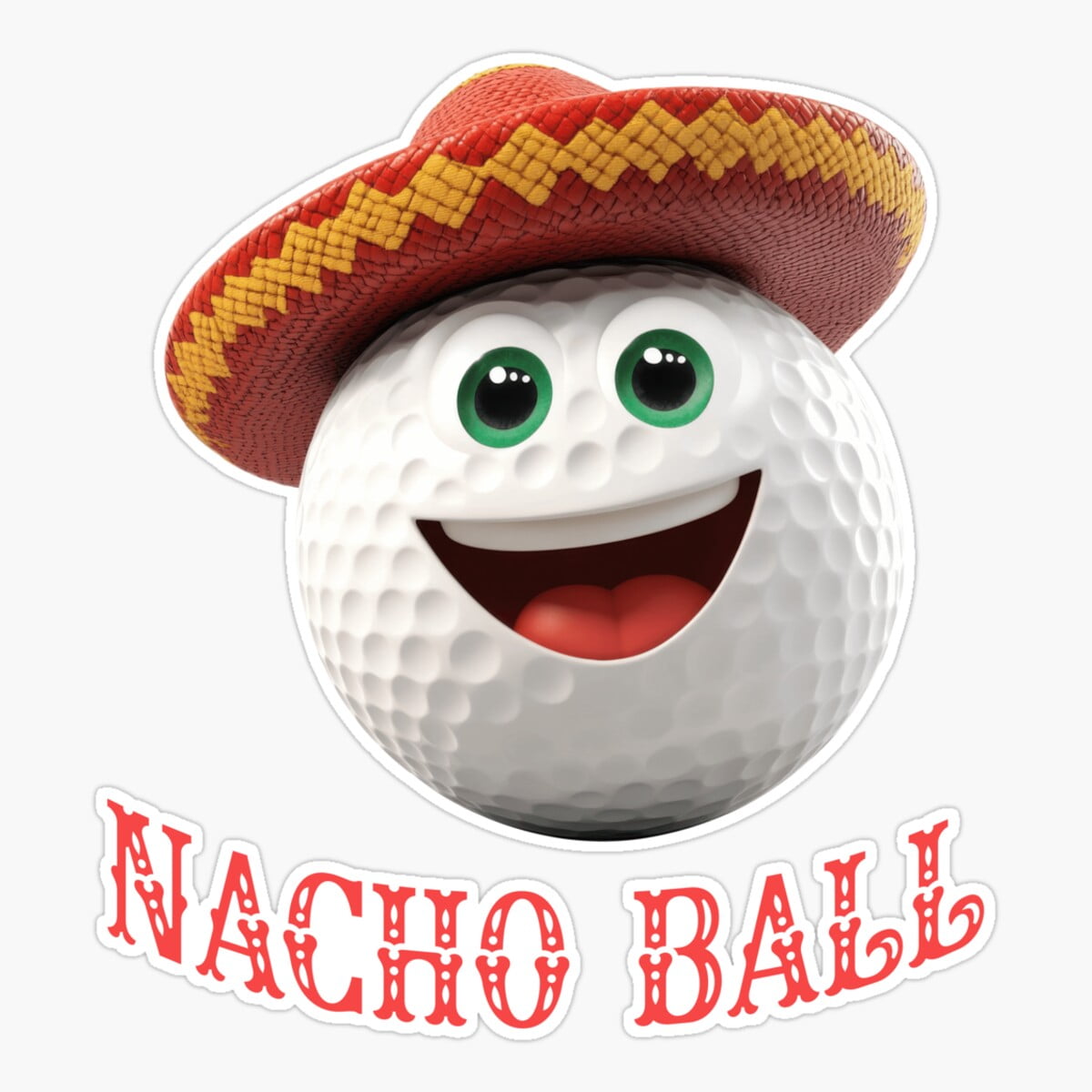 Maneki Nacho Ball Sticker, Phone Decal Water Bottle Stickers Car Decals ...