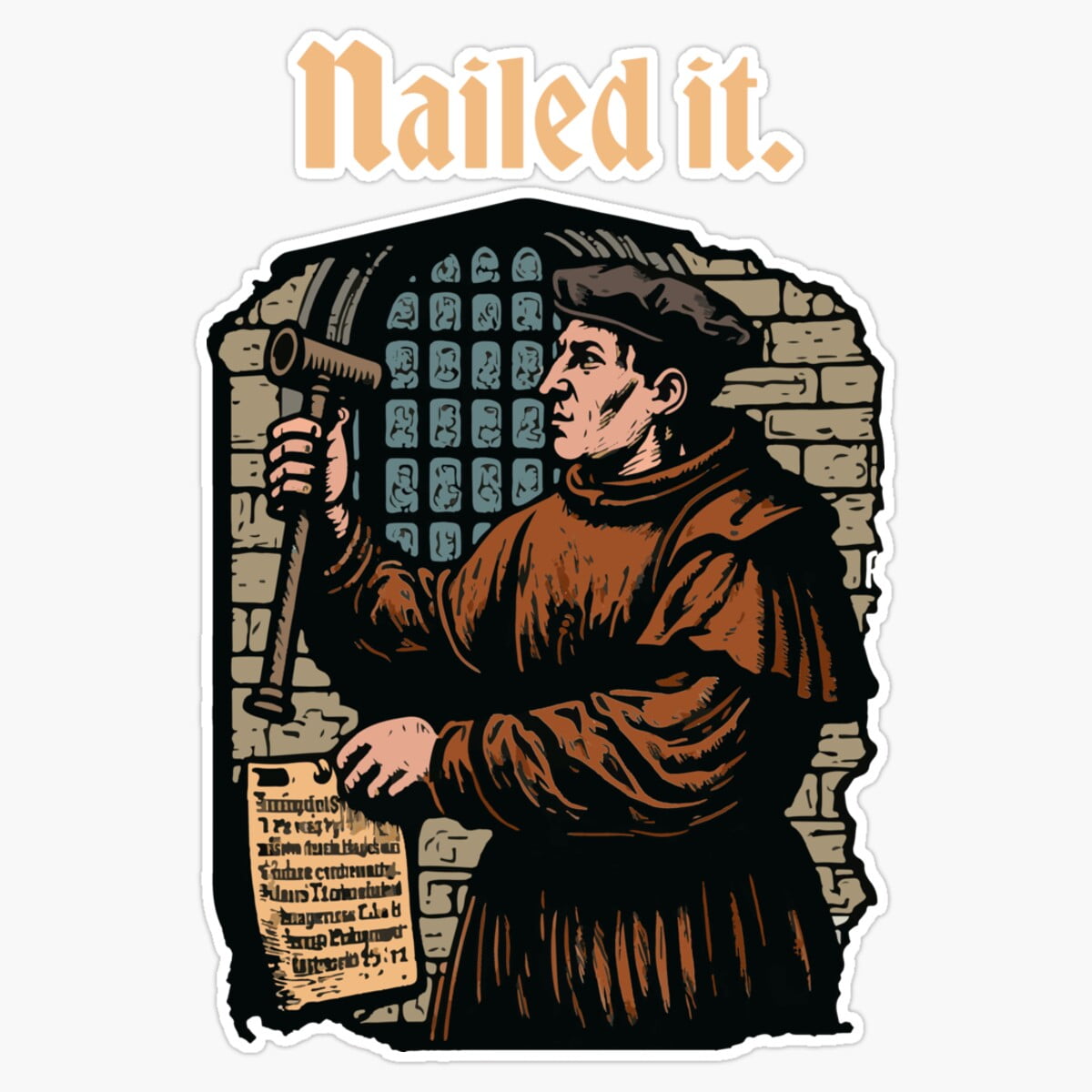 Maneki Nailed It Martin Luther 95 Theses Wittenberg Door Reformation Er ...