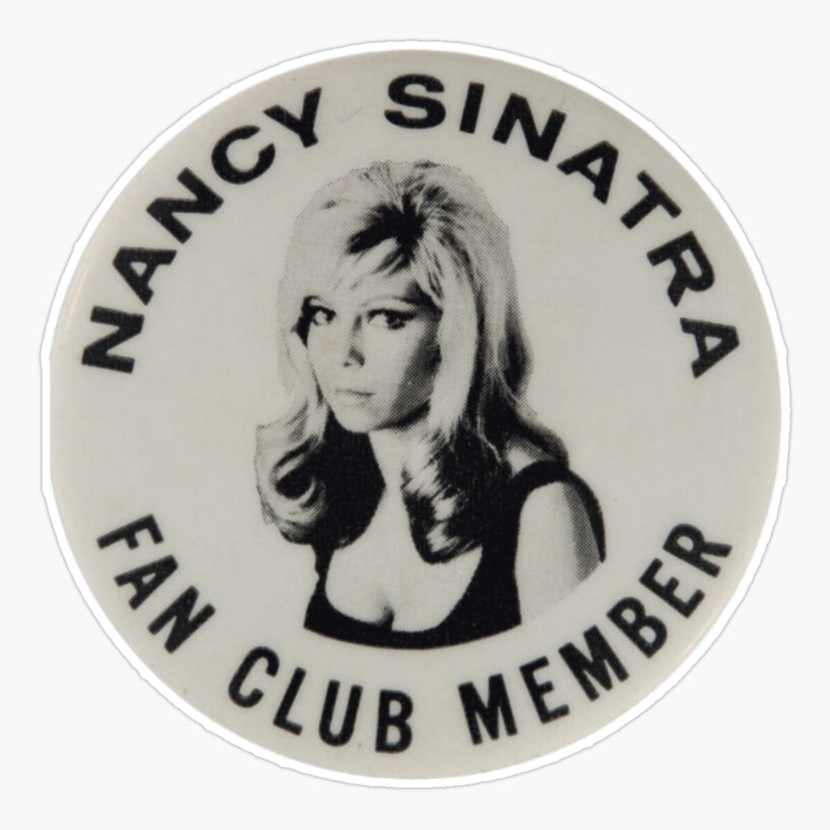Maneki Nancy Sinatra Fan Club Member Sticker, Phone Decal Water Bottle ...