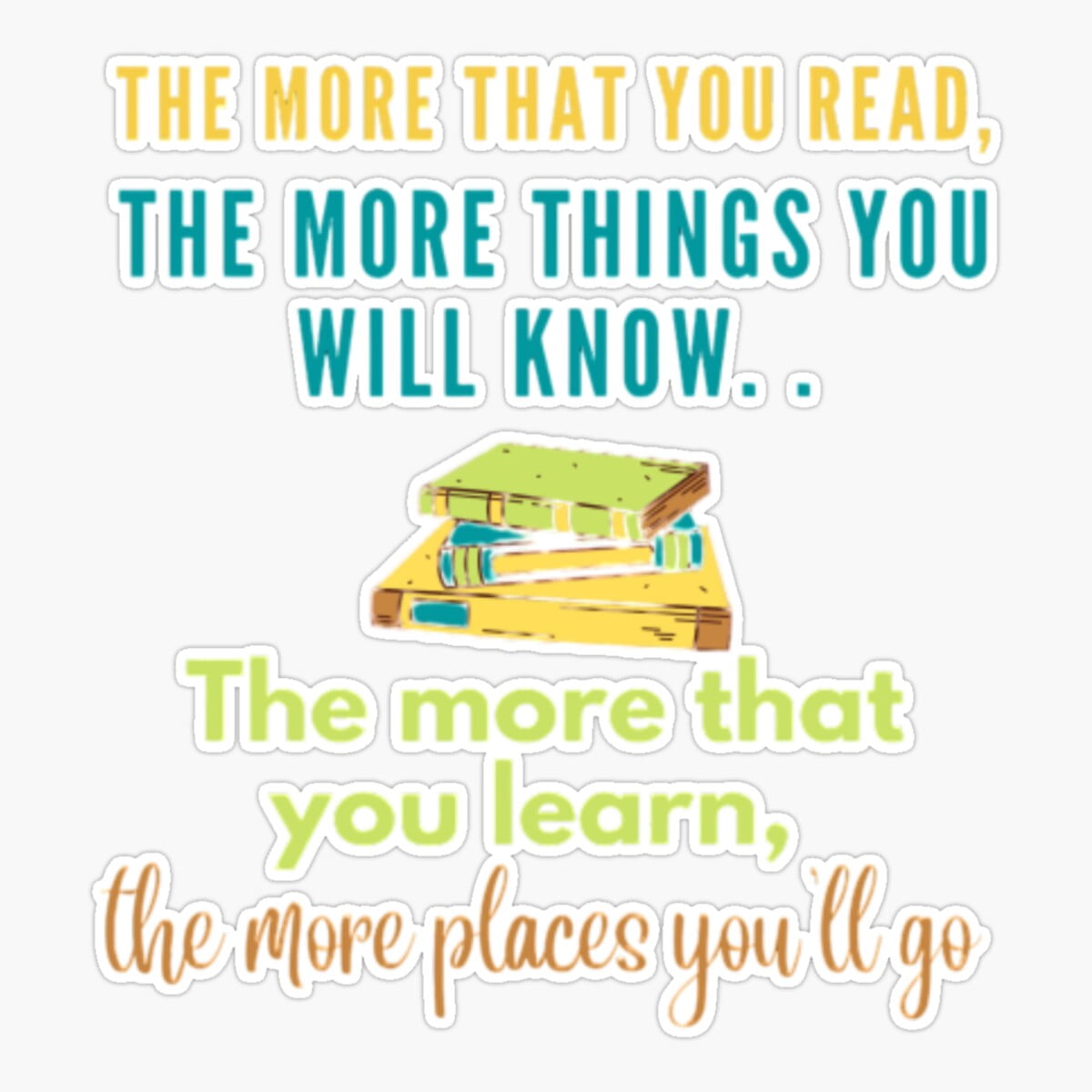 Maneki National Reading Day , Read Lovers , Reading Quote Sticker ...