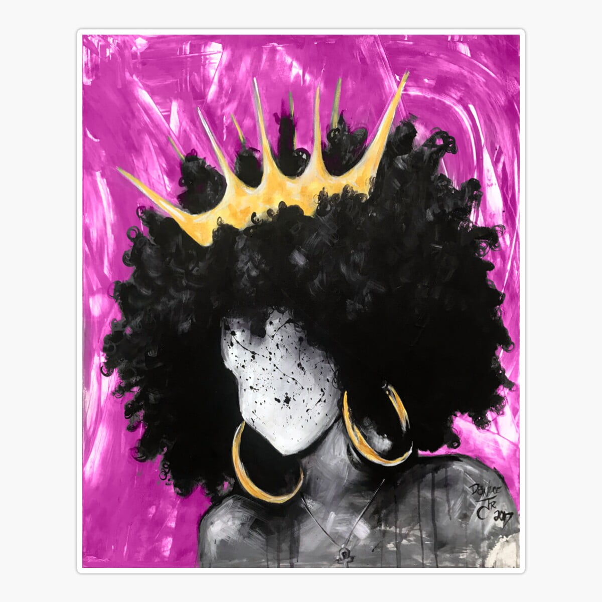 Maneki Naturally Queen Iii Pink Er, Phone Decal Water Bottle Stickers ...