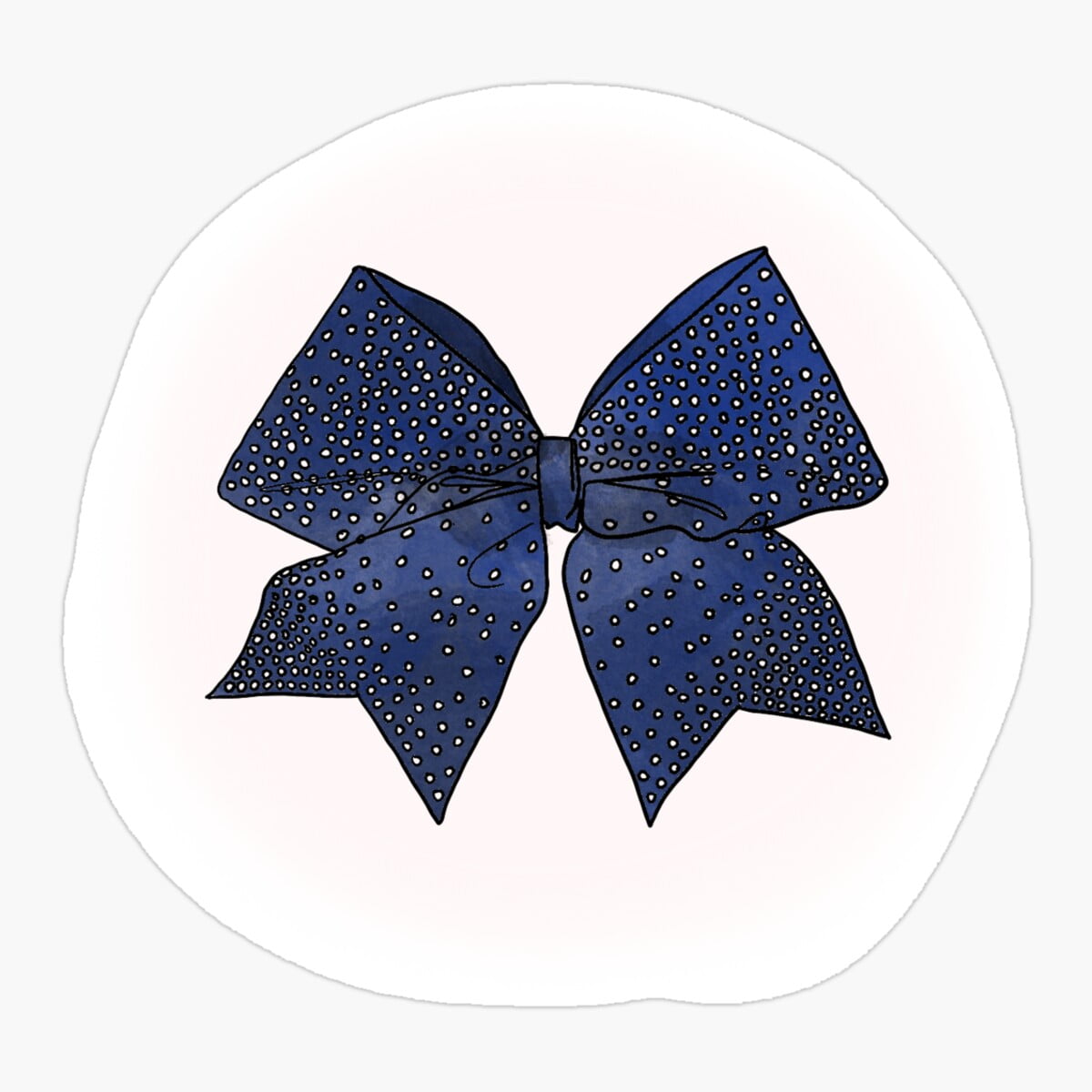 Maneki Navy Blue Cheer bow er - Walmart.com
