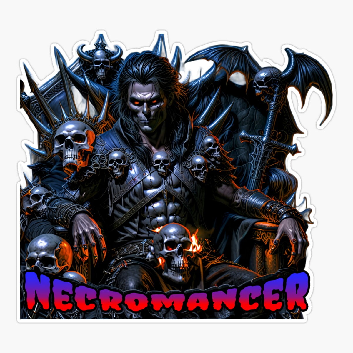 Maneki Necromancer Throne Ii Er, Phone Decal Water Bottle Stickers Car ...