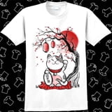 Maneki Neko Sakura Tree Drawing Art T Shirt 1081 - Walmart.com