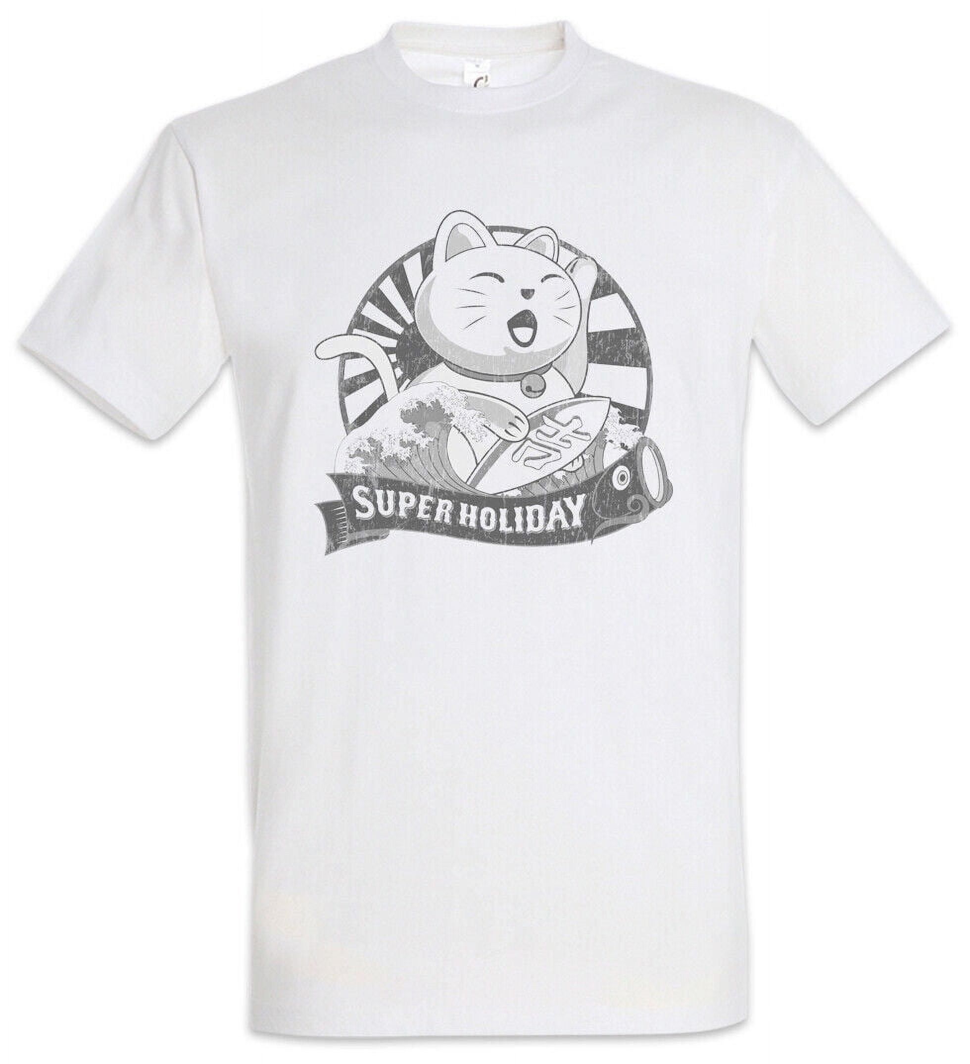 Maneki Neko VII T-Shirt Maneki-neko Manekineko Cat Cats Love Addicted Addiction - Walmart.com