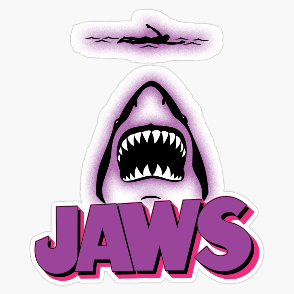 Maneki Neon Shark Er, Phone Decal Water Bottle Stickers Car Decals ...