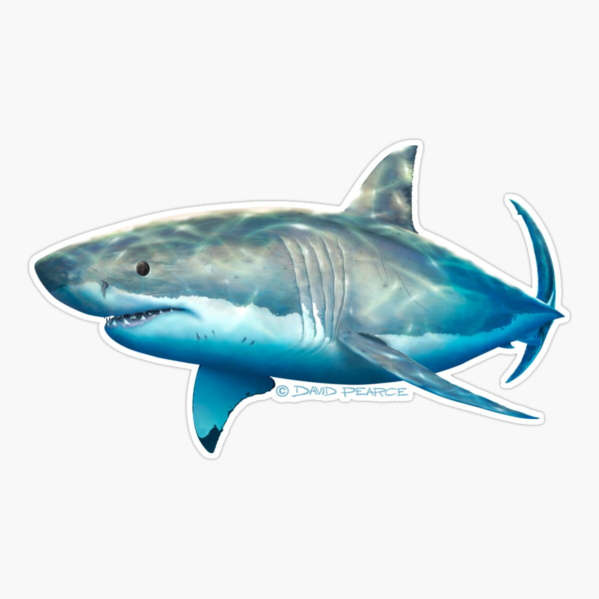 Maneki Neptune White Er, Phone Decal Water Bottle Stickers Car Decals ...