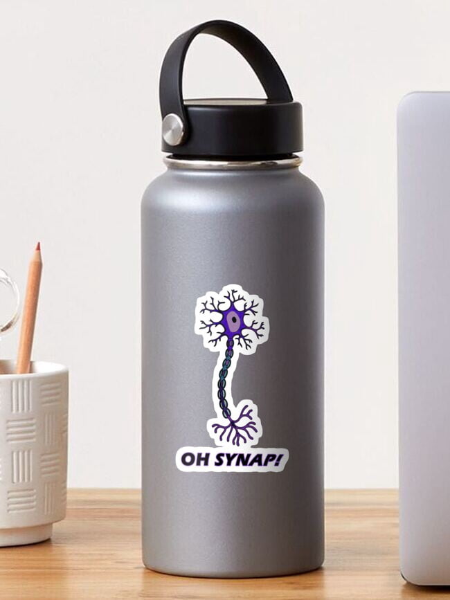 Maneki Neuron - Oh Snap! - Science Pun Sticker, Phone Decal Water ...