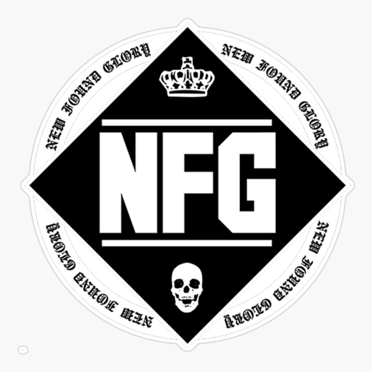 Maneki New Found Glory Logo Sticker, Phone Decal Water Bottle Stickers ...