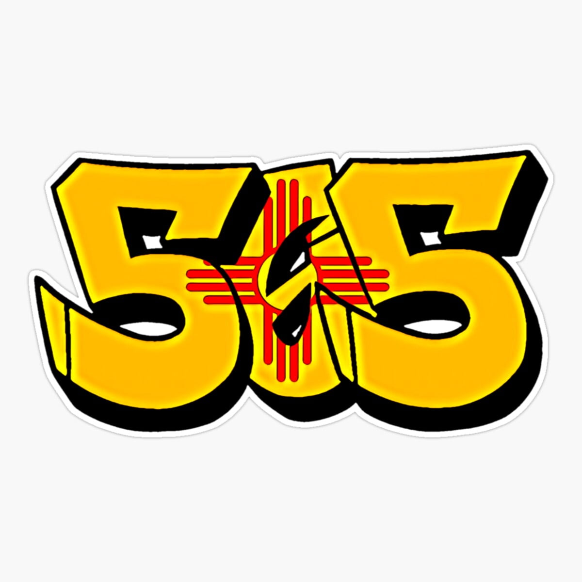 Maneki New Mexico Lag License Plate 505 Area Code By Graiti Muscle ...