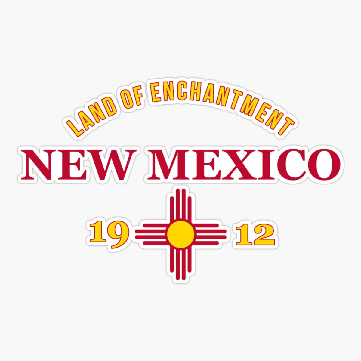 Maneki New Mexico Pride Lag Native Land O Enchantment Sticker, Phone ...