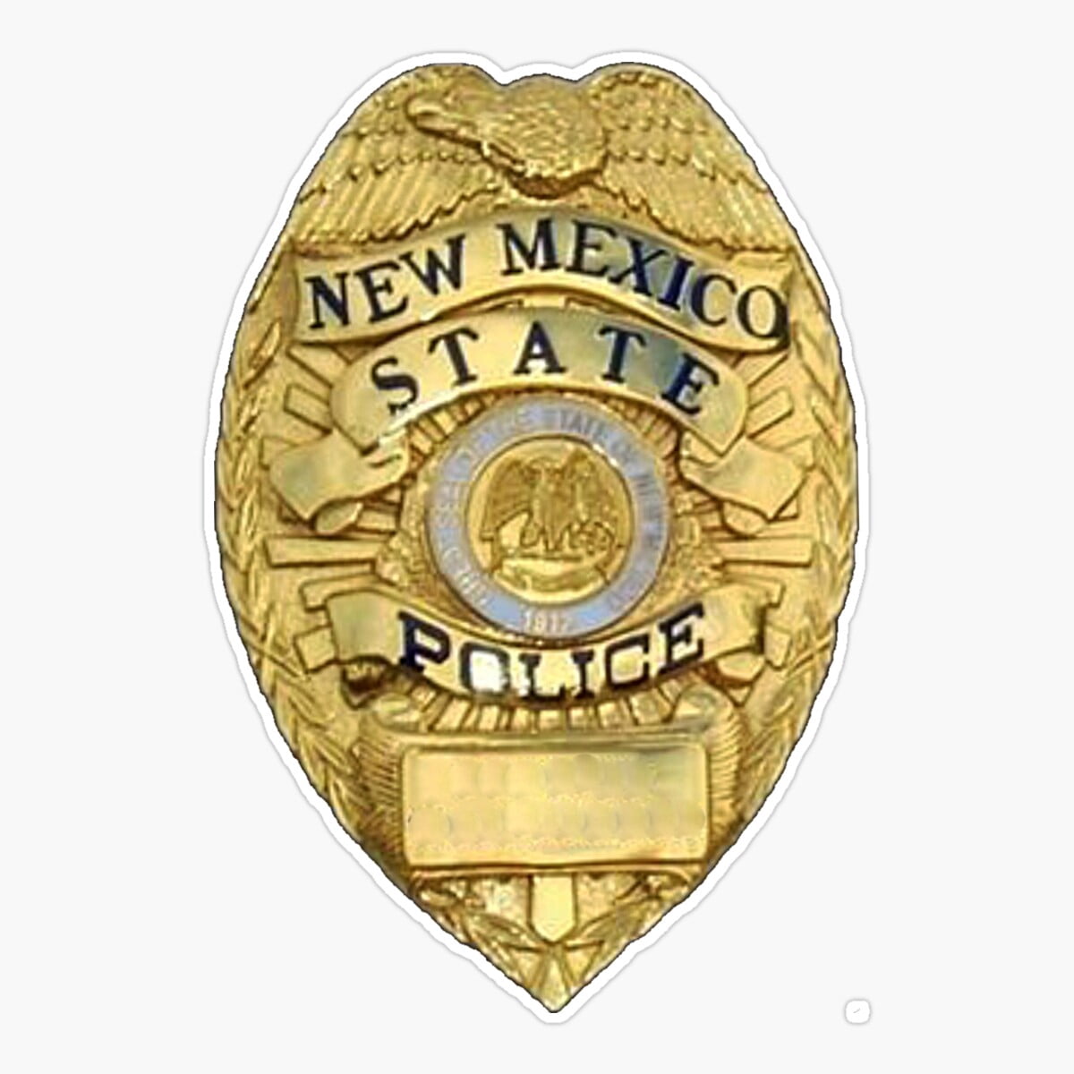 Maneki New Mexico State Police Sticker, Phone Decal Water Bottle ...