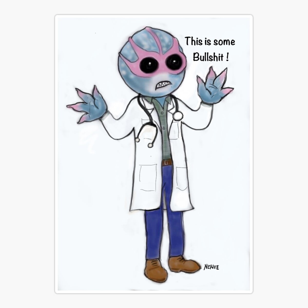 Maneki New Town Doctor, Resident Alien Er, Phone Decal Water Bottle ...