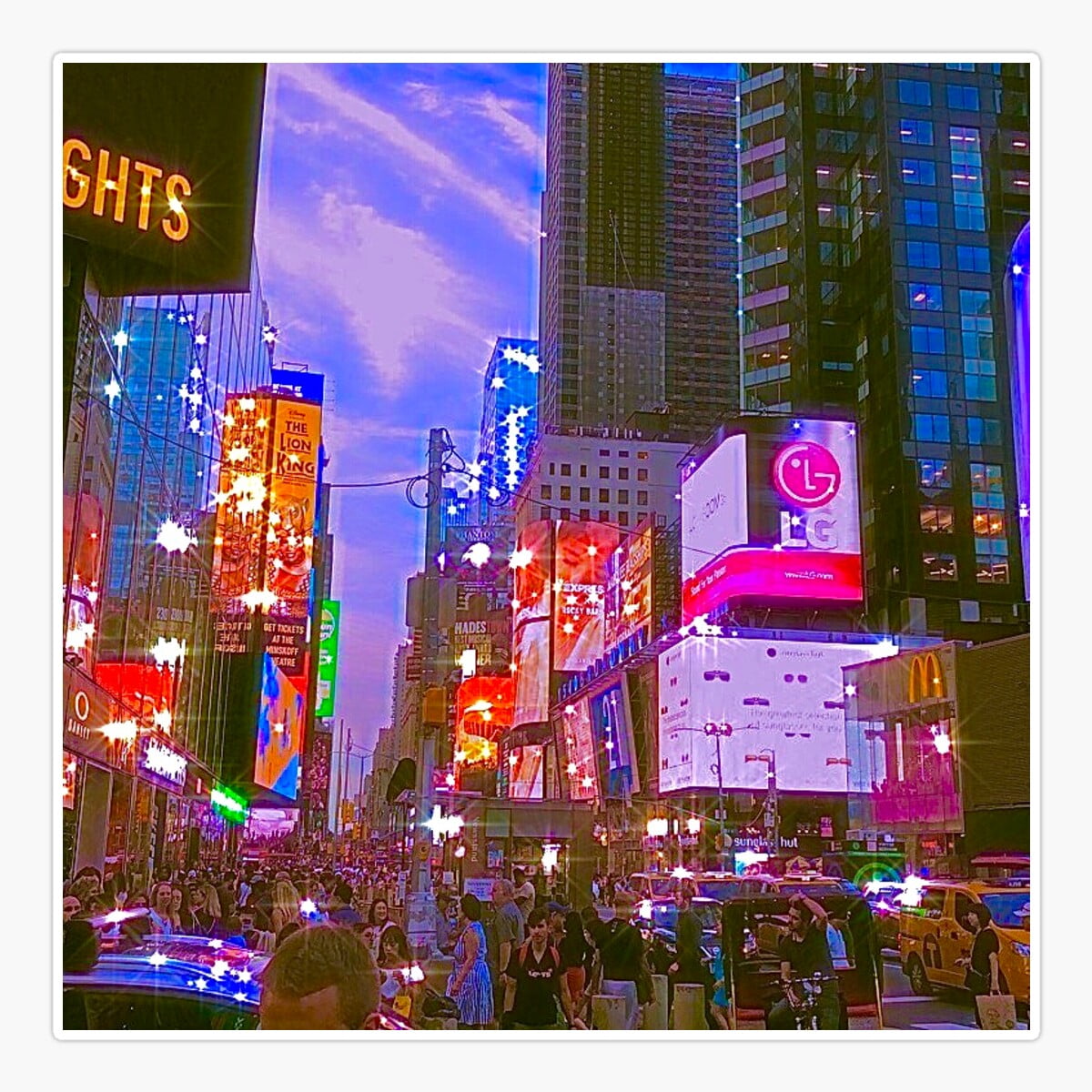 Maneki New York City - Indie Aesthetic Photo Sticker, Phone Decal Water ...