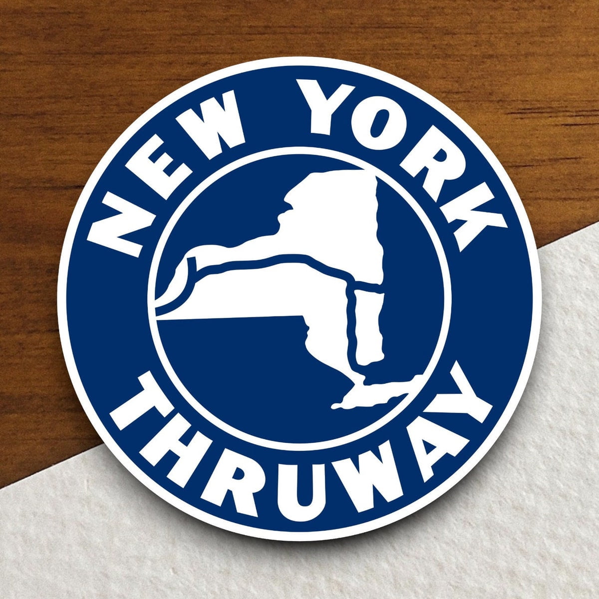 Maneki New York Thruway Road Sign Stickers, Traffic Sticker, Road Sign ...