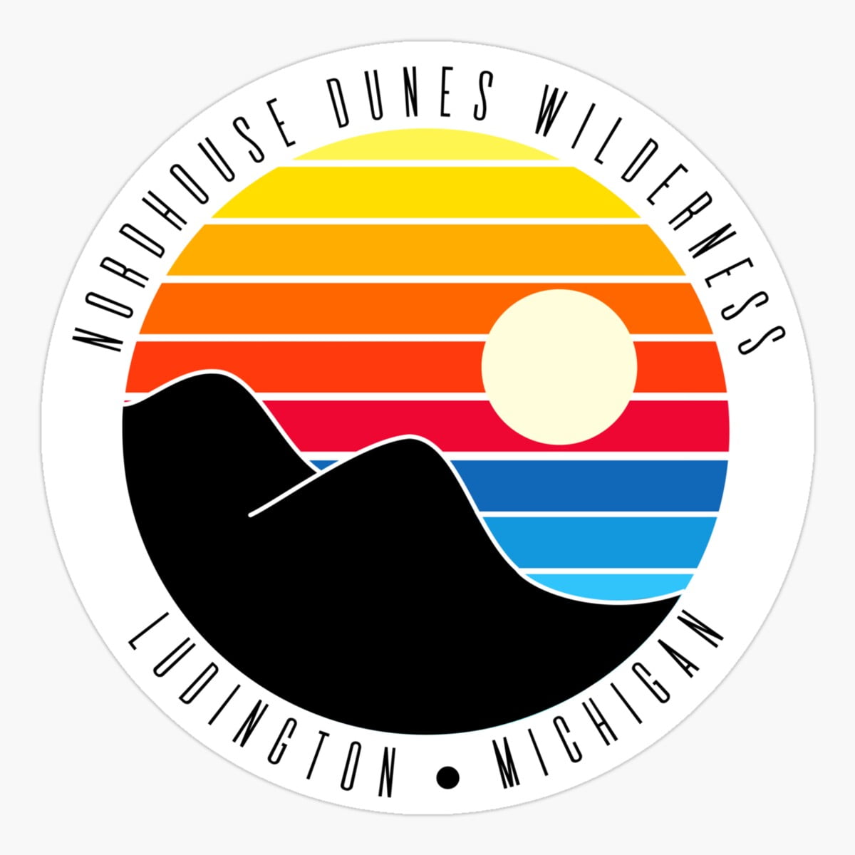 Maneki Nordhouse Dunes Sticker, Phone Decal Water Bottle Stickers Car ...