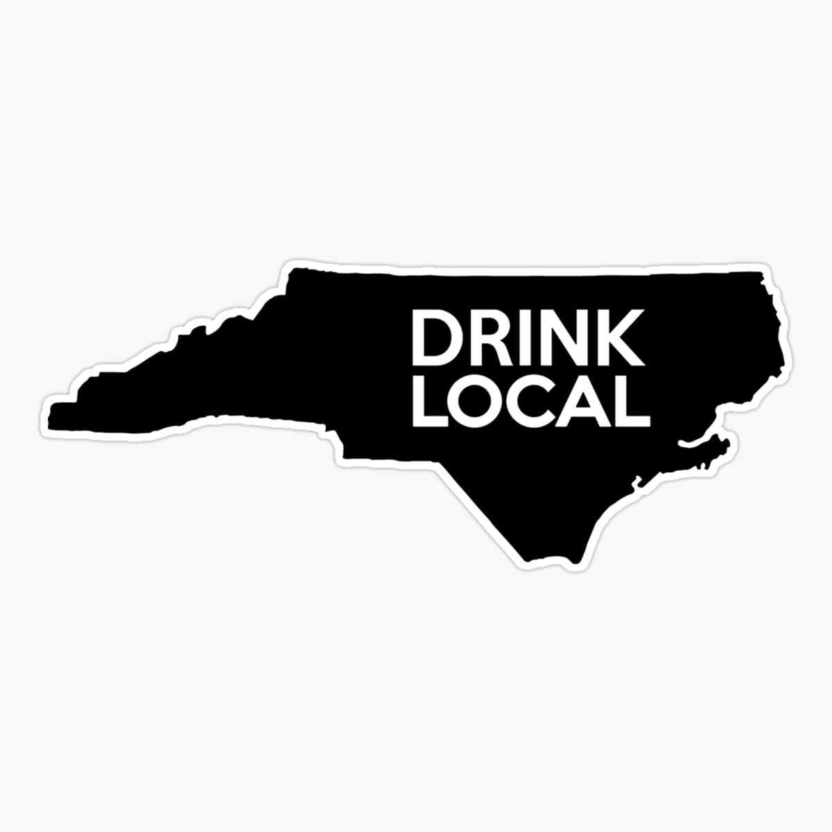 Maneki North Carolina Drink Local Nc Er, Phone Decal Water Bottle ...