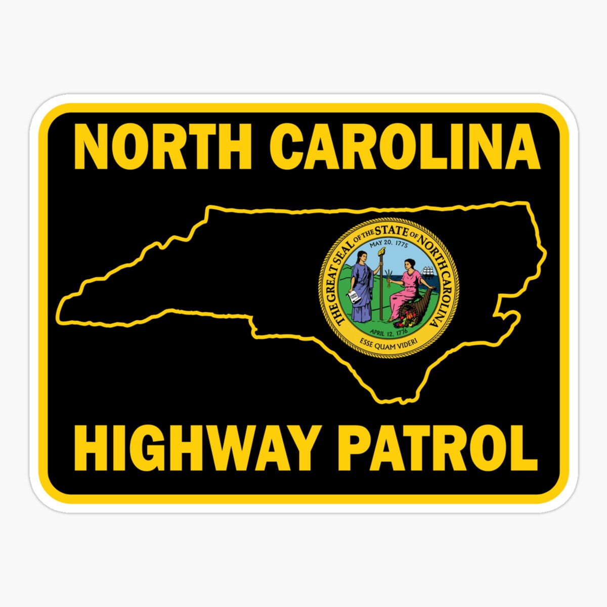 Maneki North Carolina Highway Patrol - Badge, Patch, Logo, Emblem ...