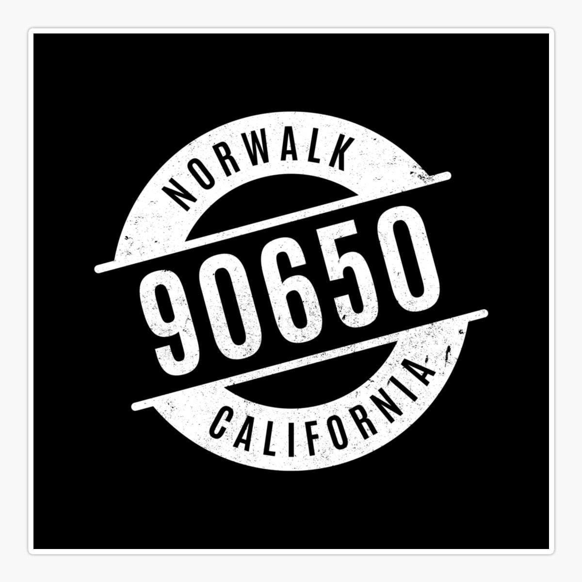 Maneki Norwalk Caliornia 90650 Zip Code Sticker, Phone Decal Water ...
