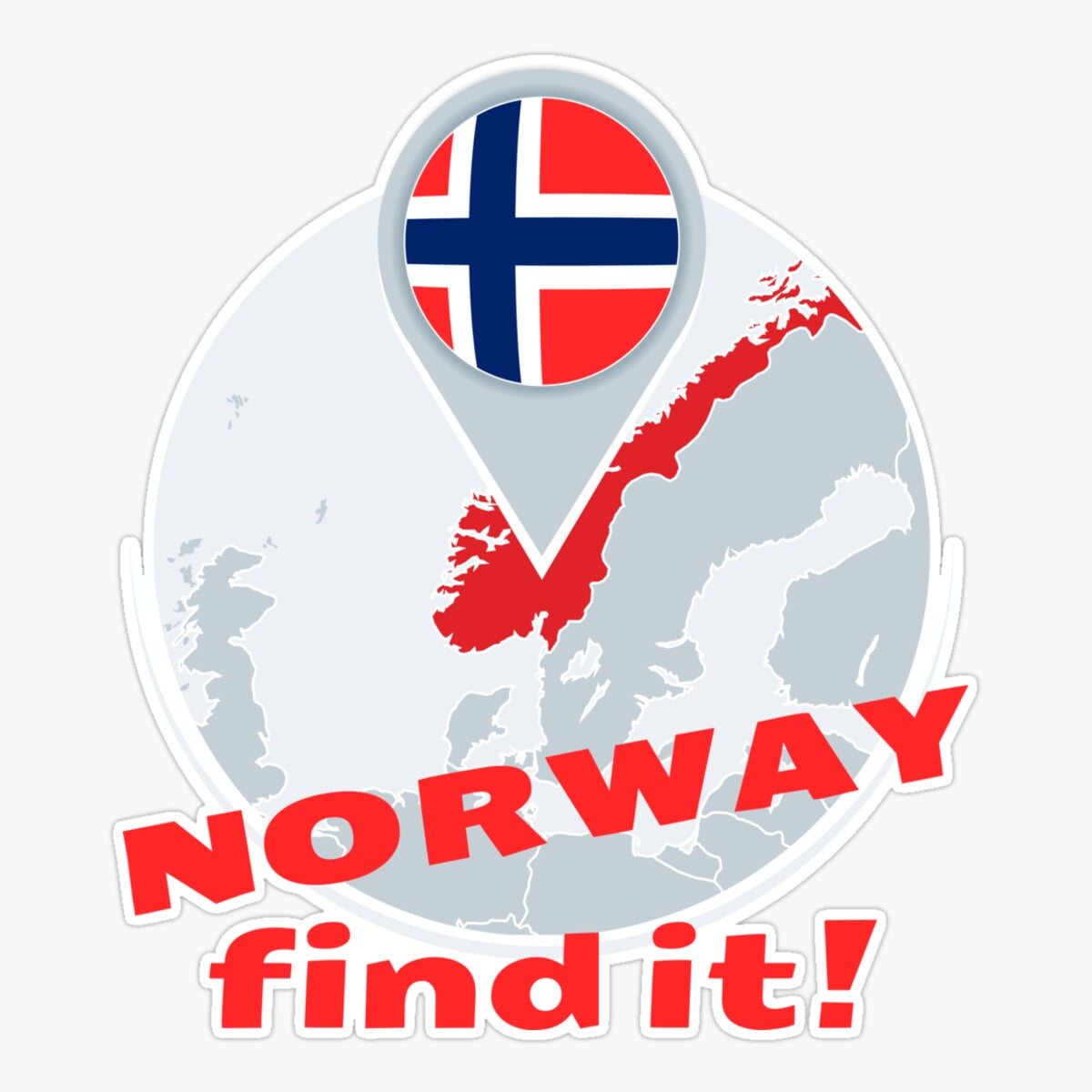 Maneki Norway-- Ind It! Sticker, Phone Decal Water Bottle Stickers Car ...