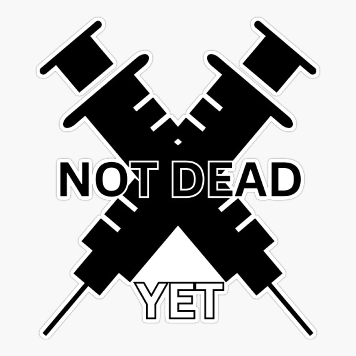 Maneki Not Dead Yet V2 Er, Phone Decal Water Bottle Stickers Car Decals ...