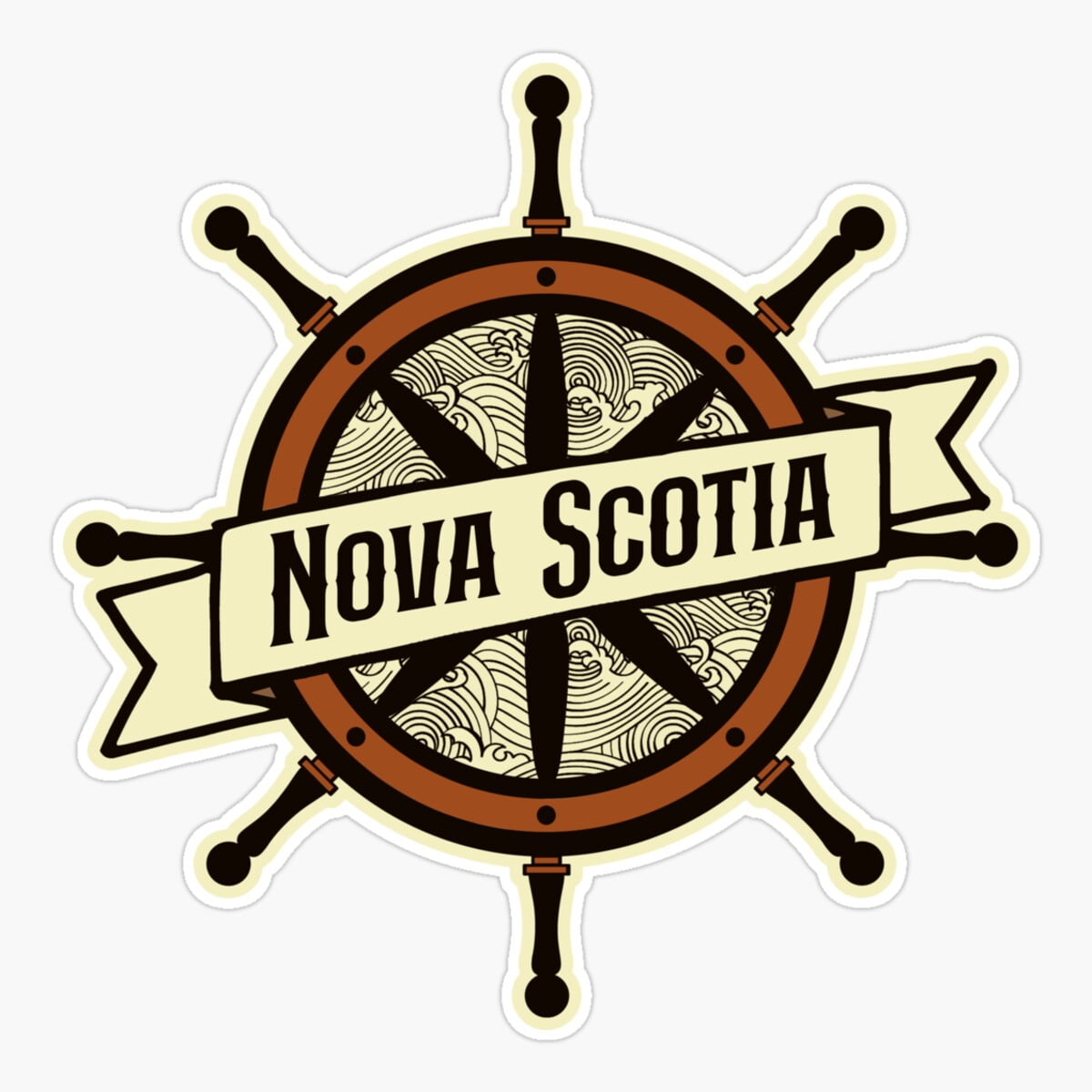 Maneki Nova Scotia Sailing Er, Phone Decal Water Bottle Stickers Car ...