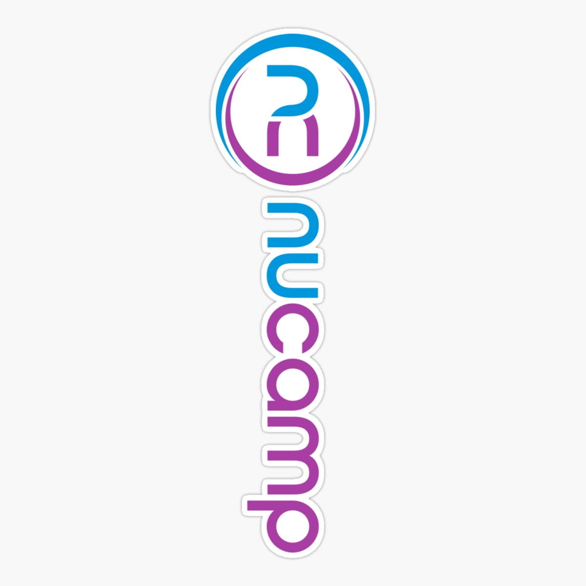 Maneki Nucamp Color Logo (Vertical) Er, Phone Decal Water Bottle ...